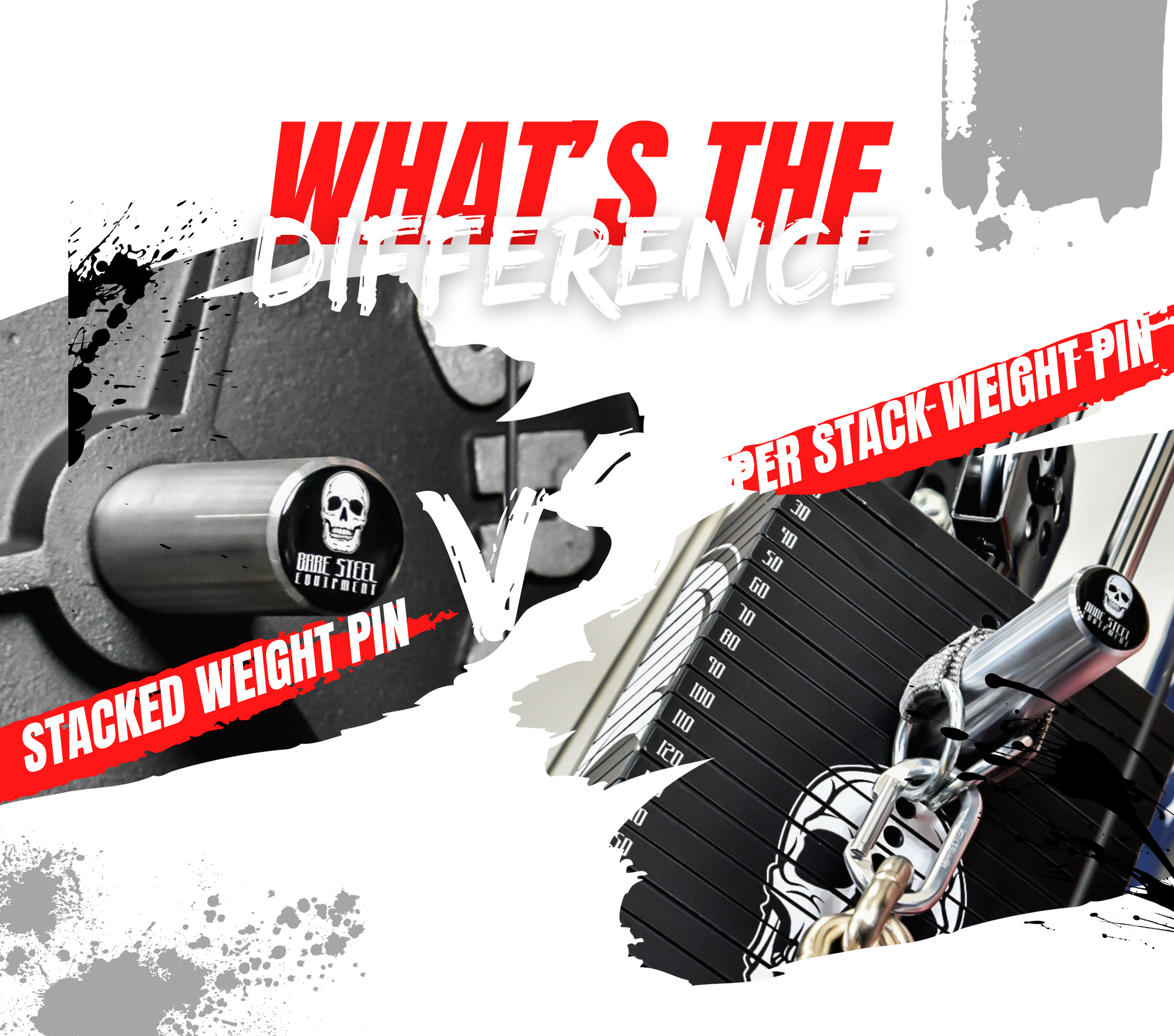 Stacked vs Super Stack Weight Pin – Bare Steel Equipment