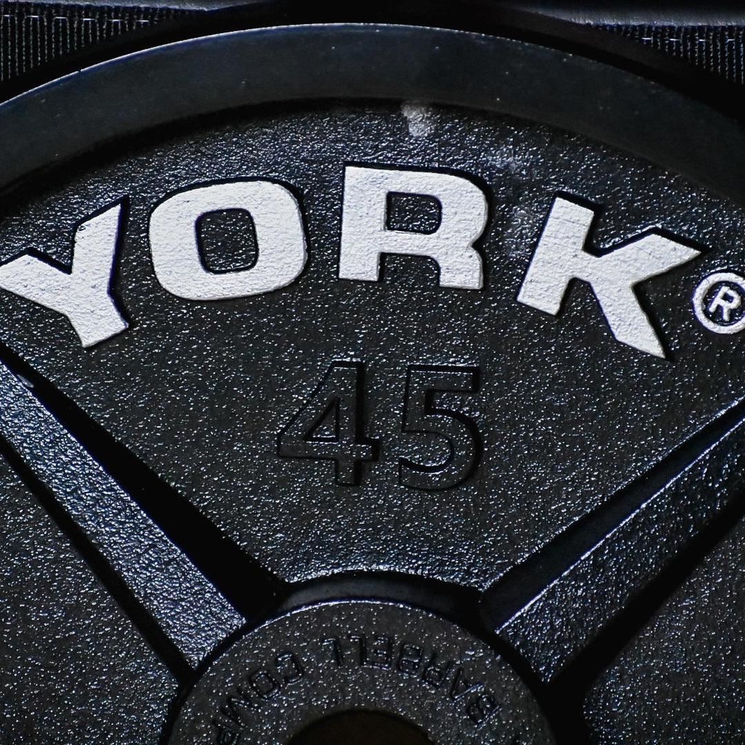 York Legacy Olympic Plates – Bare Steel Equipment